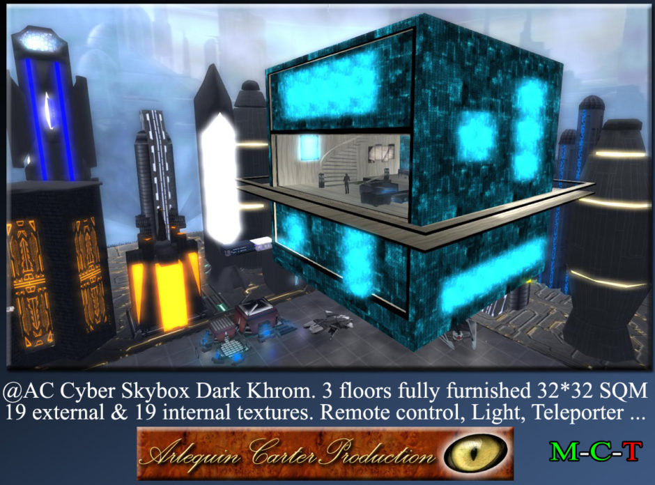 Skybox Khrôm style Cyber - SecondLife Arlequin Carter Production