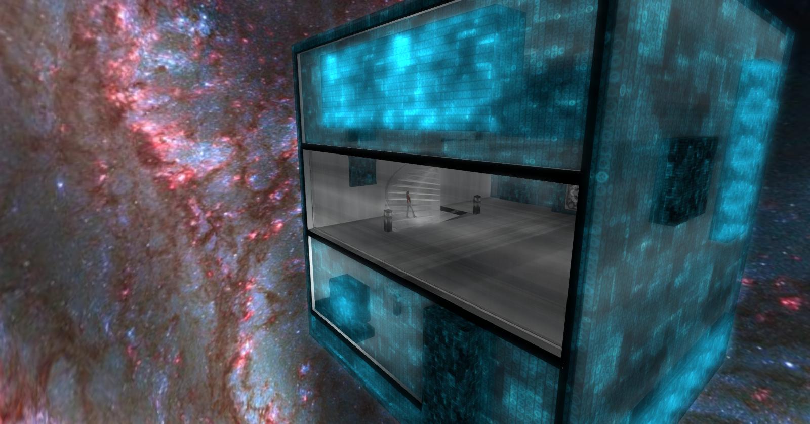 SkyBox Cyber Home Khrôm - SecondLife Arlequin Carter Production