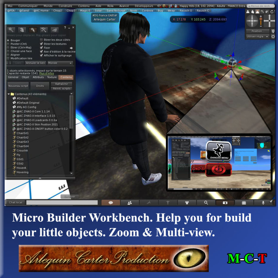 Micro builder workbench - SecondLife Arlequin Carter Production